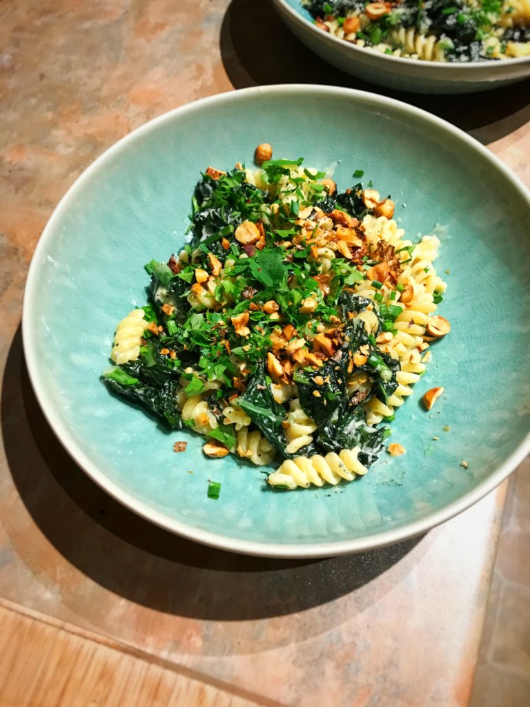 Pasta with Stilton, jalapeño and cavolo nero – akifoodwine